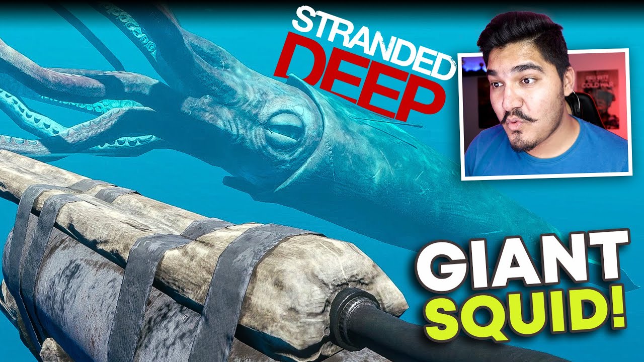 I FOUGHT A GIANT SQUID! - STRANDED DEEP #8 - YouTube