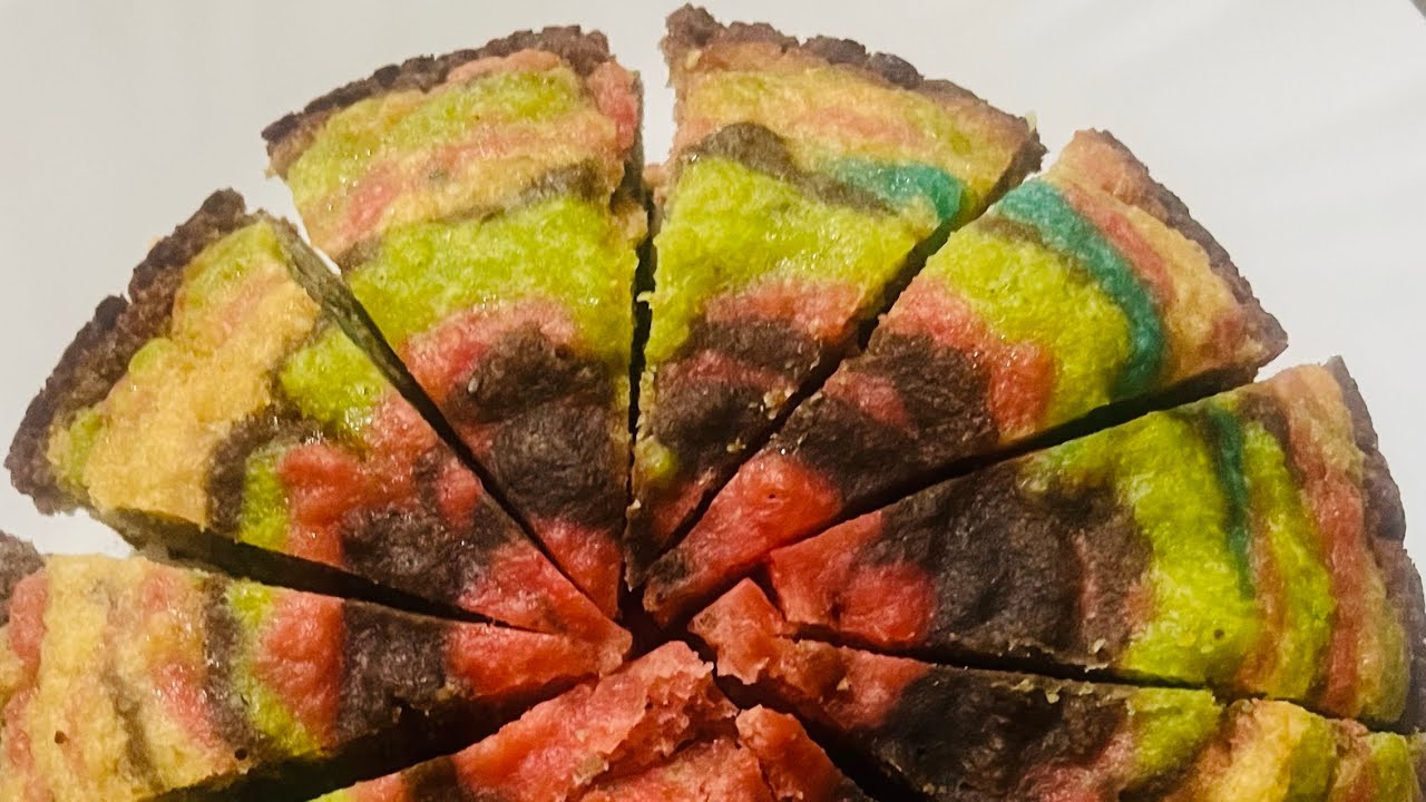 Rainbow Cake Recipe | 5 minute Recipe | Bread Cake Recipe 2 😋 - YouTube