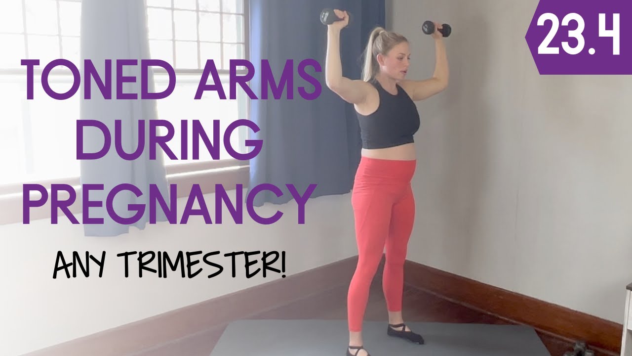 Toned Arms and Back Workout Pregnancy | Great for ANY Trimester! ~ Week ...