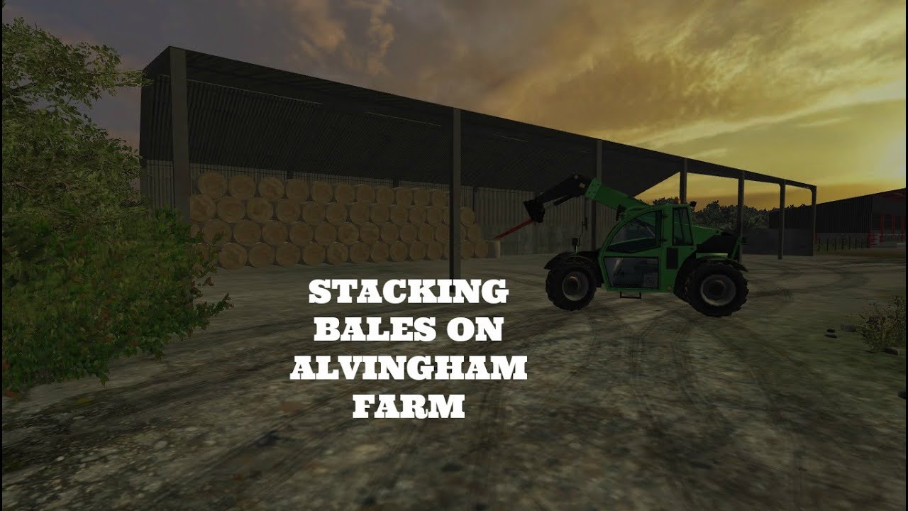 Farming Simulator 2013 - Bale Stacking Part 2 - YouTube