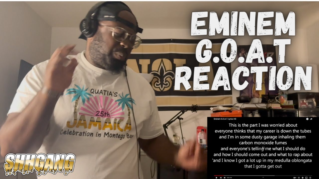 TALK YOUR 💩 SHADY | Eminem - G.O.A.T *REACTION* - YouTube