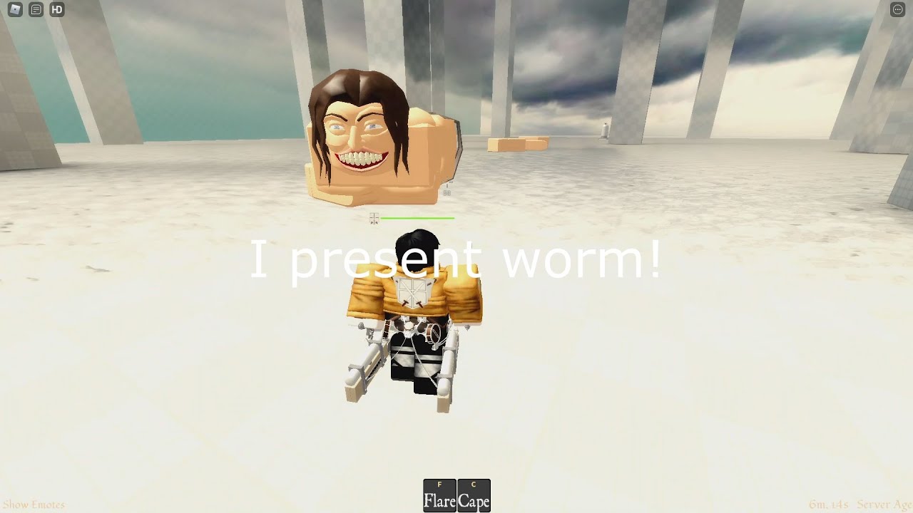 AOT:FA TITAN WORM!!! - YouTube