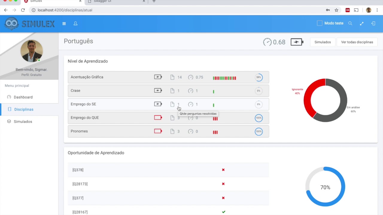 Simulex - Grau de aprendizado - YouTube