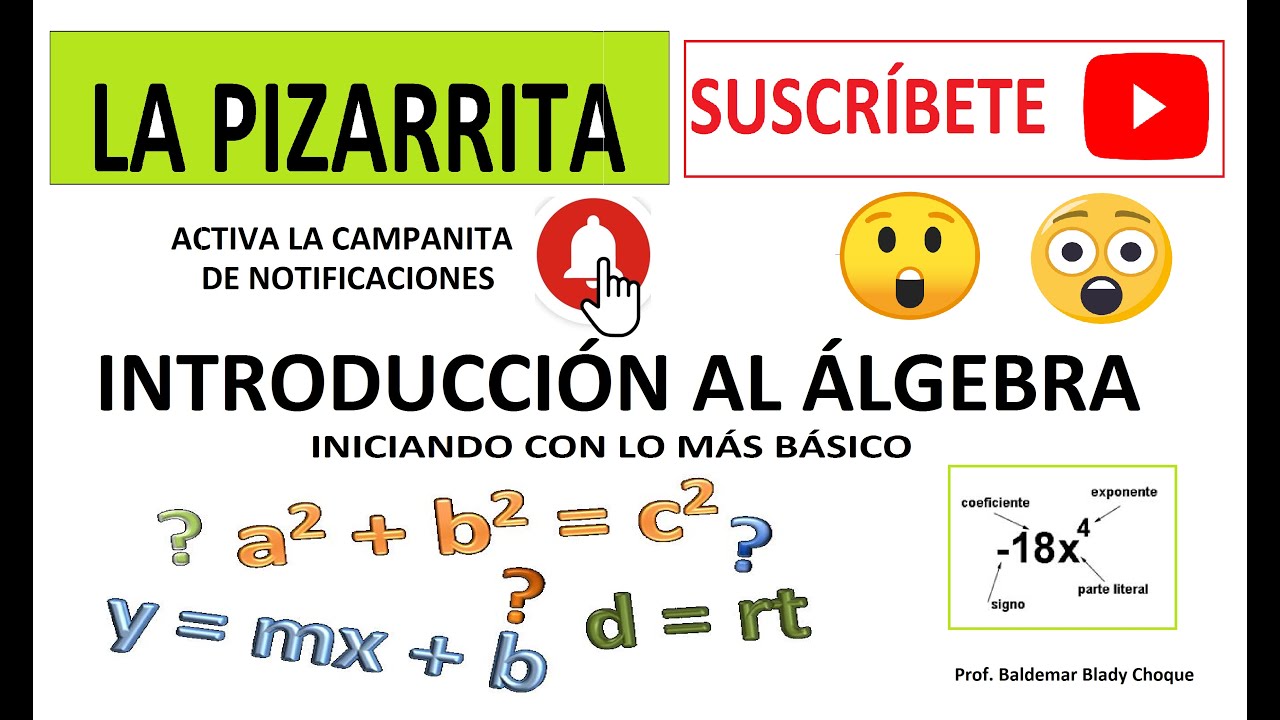 INTRODUCCIÓN AL ÁLGEBRA, PARTES DE UNA EXPRESIÓN, ORDENAR UN POLINOMIO ...
