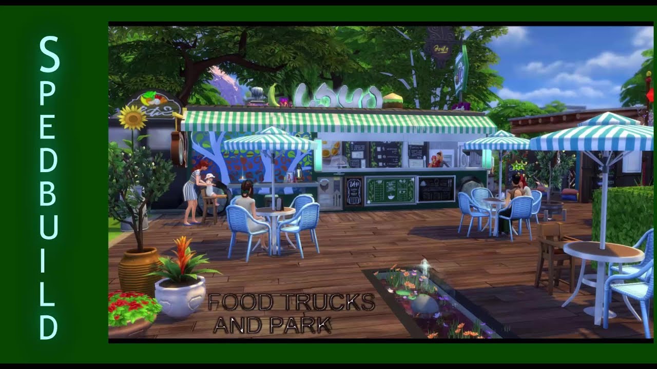 Les sims4 speedbuid Food truck - YouTube