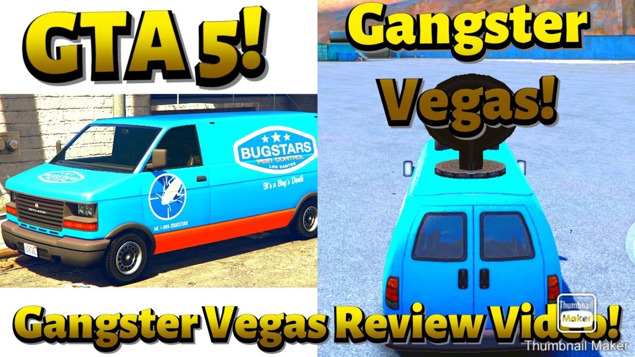 The GTA 5 *Bugstars Van!* In Gangstar Vegas! (Dry Cleaning Van Review ...