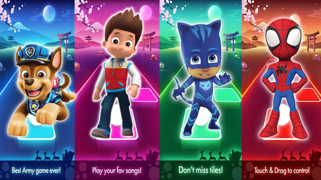 PAW Patrol - Ryder 🆚 Chase 🆚 PJ Masks 🆚 Spidey and His Amazing Friends ...