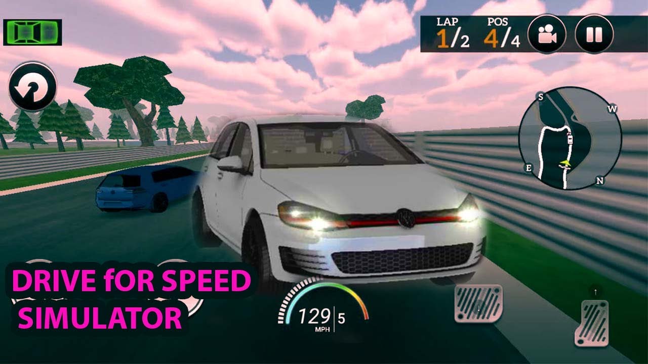 Drive for speed simulator game play time - YouTube