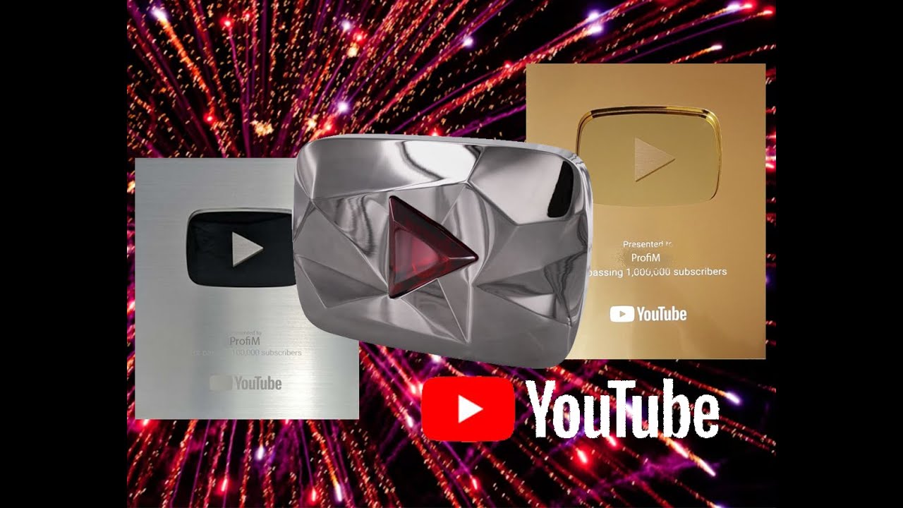 All youtube play buttons / Comparison! - YouTube