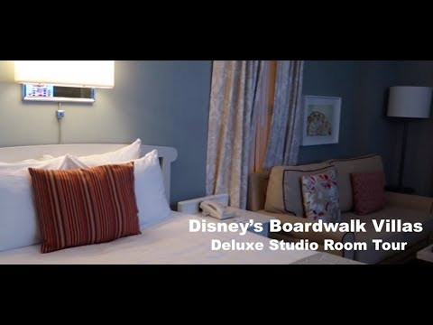 Disney's Boardwalk Villas DVC Deluxe Studio Room Tour (June 2019) - YouTube