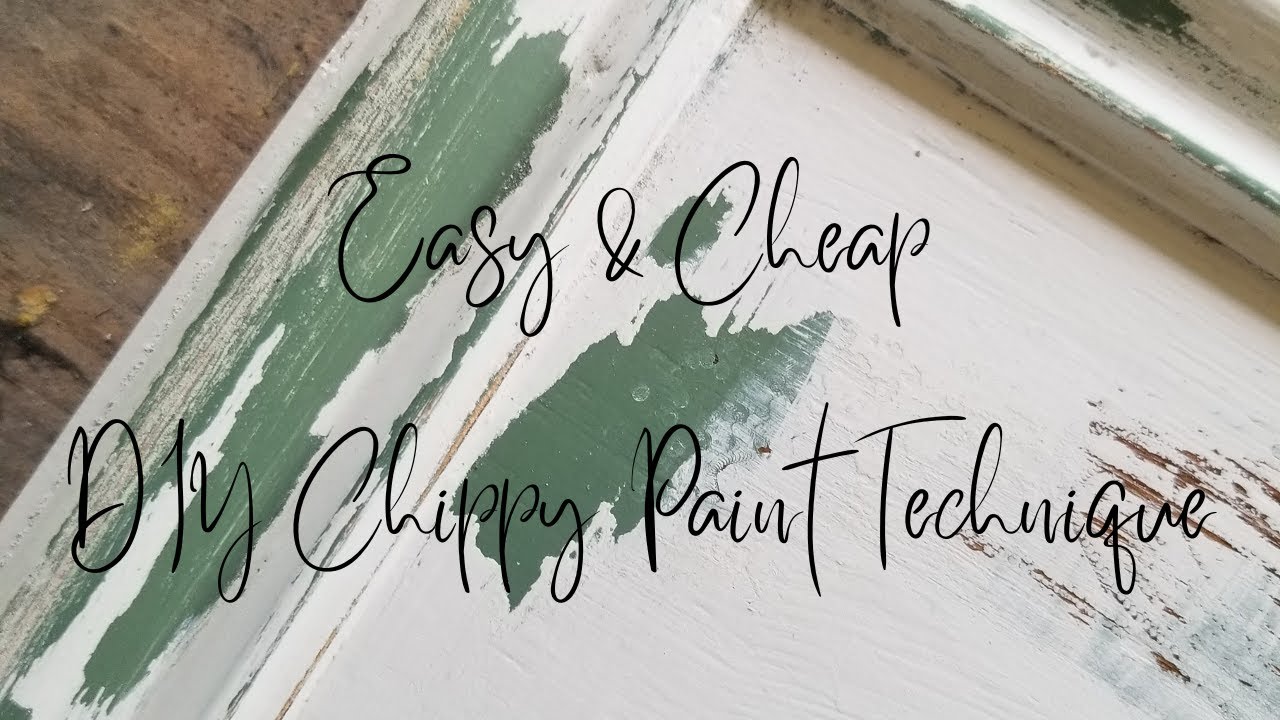 Easy & Cheap DIY Chippy Paint Technique on Cabinets - YouTube