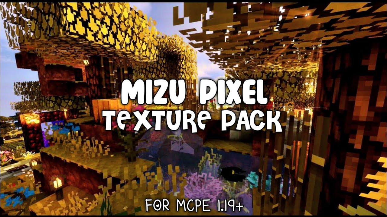 Mizu Pixel Texture Pack For MCPE 1.19 | Aesthetic Texture Pack - YouTube