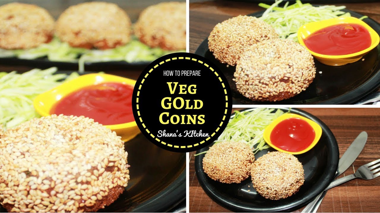 veg gold coin recipe | vegetable gold coins | [ENGLISH SUBTITLE] - YouTube