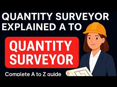 Master Project Introduction| Quantity Surveyor Explained – From A to Z - YouTube