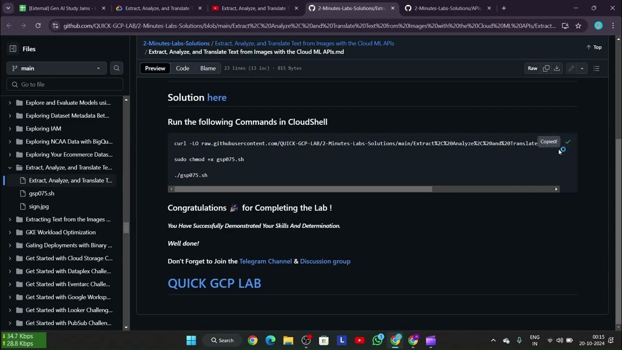 Module 12 Lab 2 Extract, Analyze, and Translate Text from Images with the Cloud ML APIs - YouTube