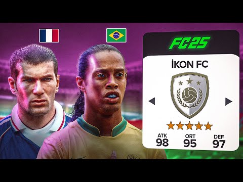 HER ÜLKEDEN 1 İKON FUTBOLCU SEÇEREK TAKIM KURDUM !