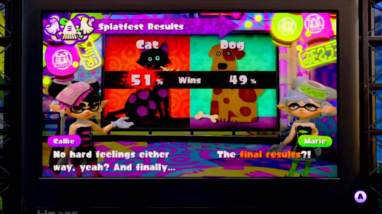 Splatoon - Splatfest (July 4th)'s End - YouTube