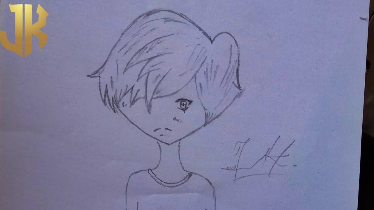 how to draw a freaky boy step by step tamil - YouTube