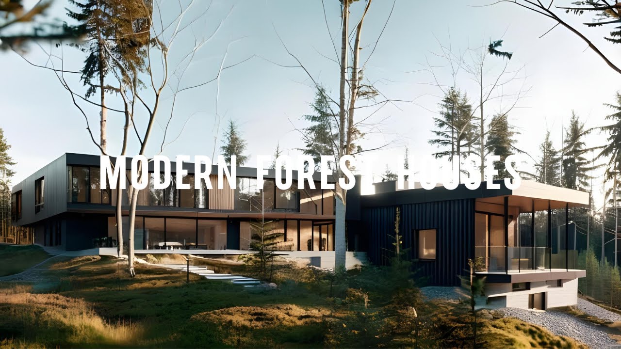 Must See! Houses in The Woods! Beautiful Modern Forest Houses - YouTube
