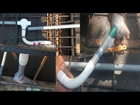 slab electrical pipe fitting - YouTube
