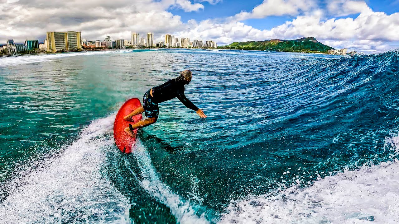 FLYING DOWN THE LINE | Surfing Fast Rights on a Fish & Bonzer | RAW POV ...