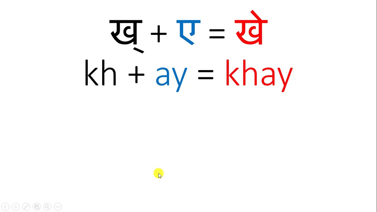 Introduction to Hindi Alphabets - Lesson 5 - Barakhadi of Kha - YouTube
