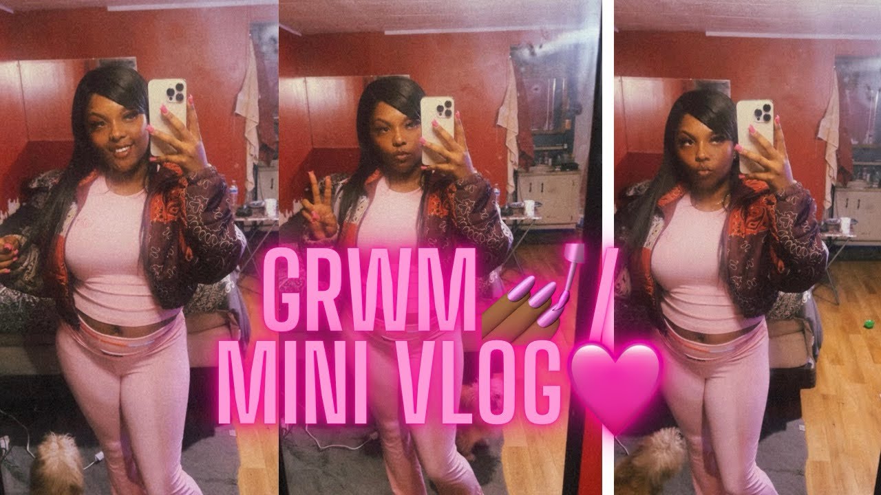 GRWM💅🏾/Mini Vlog🩷 - YouTube