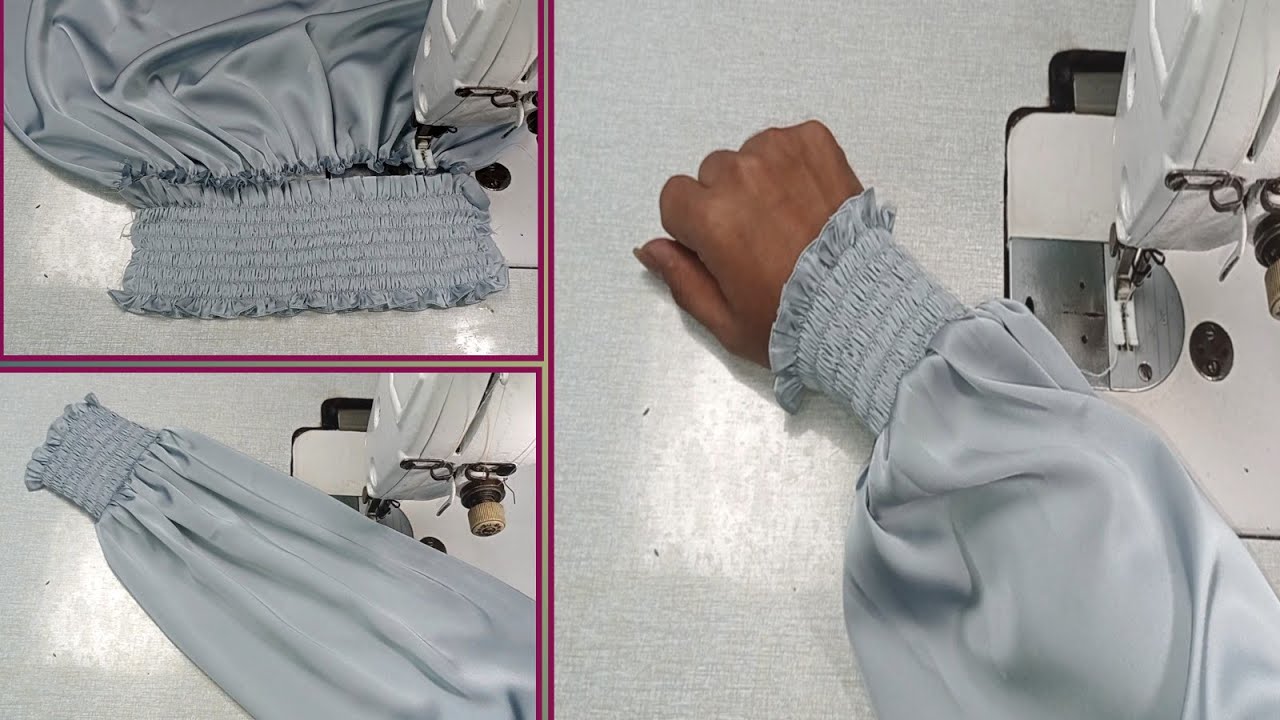 🧵elastic thread,sleeve sewing technique||for beginner#longsleevesdesign ...