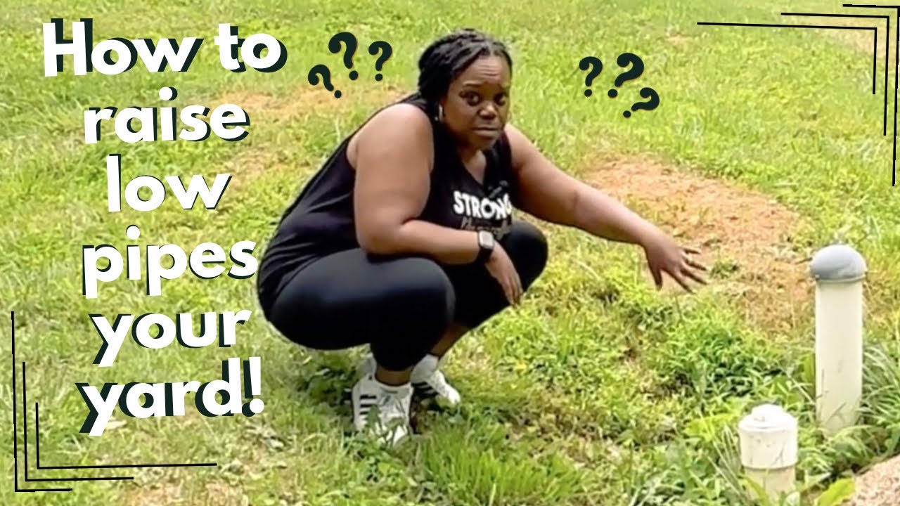 DIY | HOW TO Raise Drainage Pipes AND Erase pesky divots and holes in ...