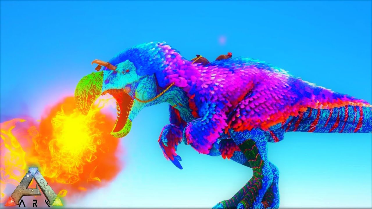 Rainbow DodoRex & Robo Dragon !!! ARK SURVIVAL EVOLVED CRYSTAL ISLES ...