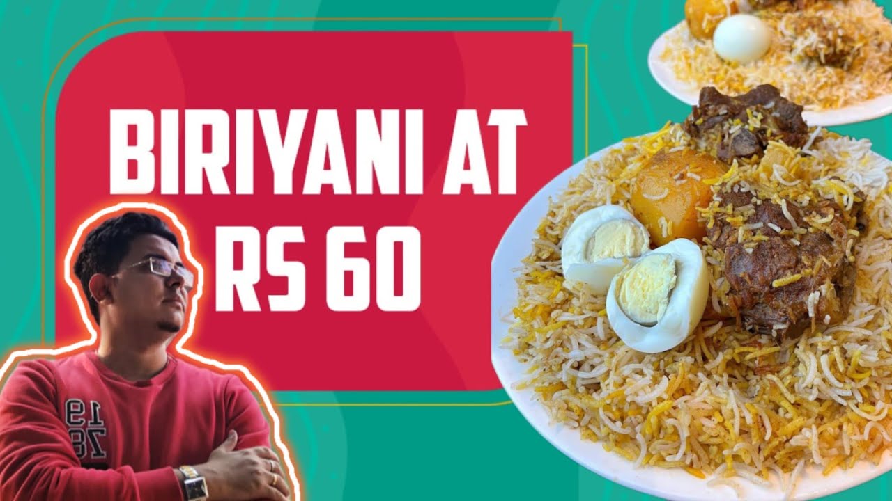 Biryani at Rs 60 🔥 Itna sasta Biryani kahi nahi milega 😊 Food Vlog - YouTube