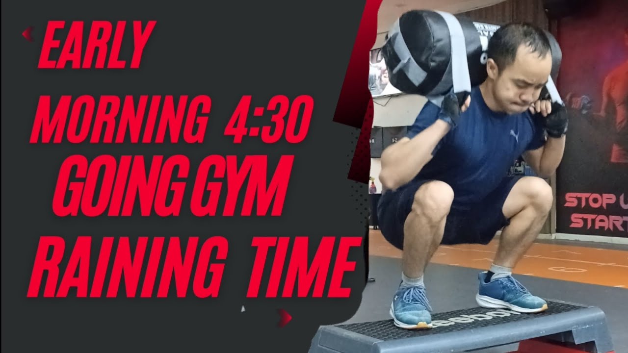 Early Morning 4:30 Going Gym Raining Time - YouTube