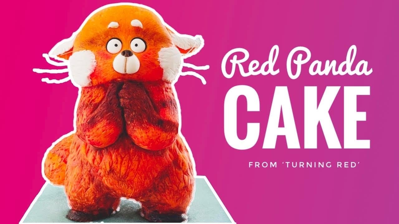 Turning Red Cake! | Cute Red Panda - YouTube