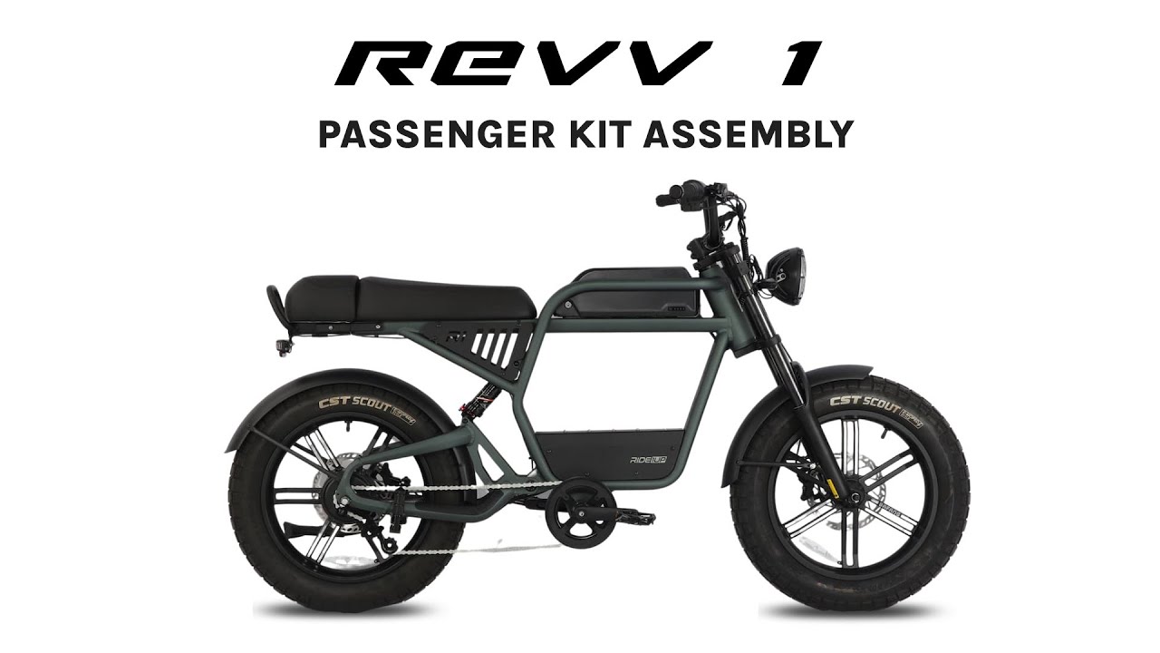 Ride1Up Revv 1 Passenger Kit Assembly - YouTube