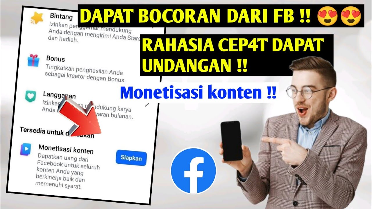 DAPAT BOCORAN DARI FB PRO ! TRIK CEPAT DAPAT UNDANGAN MONETISASI KONTEN ...