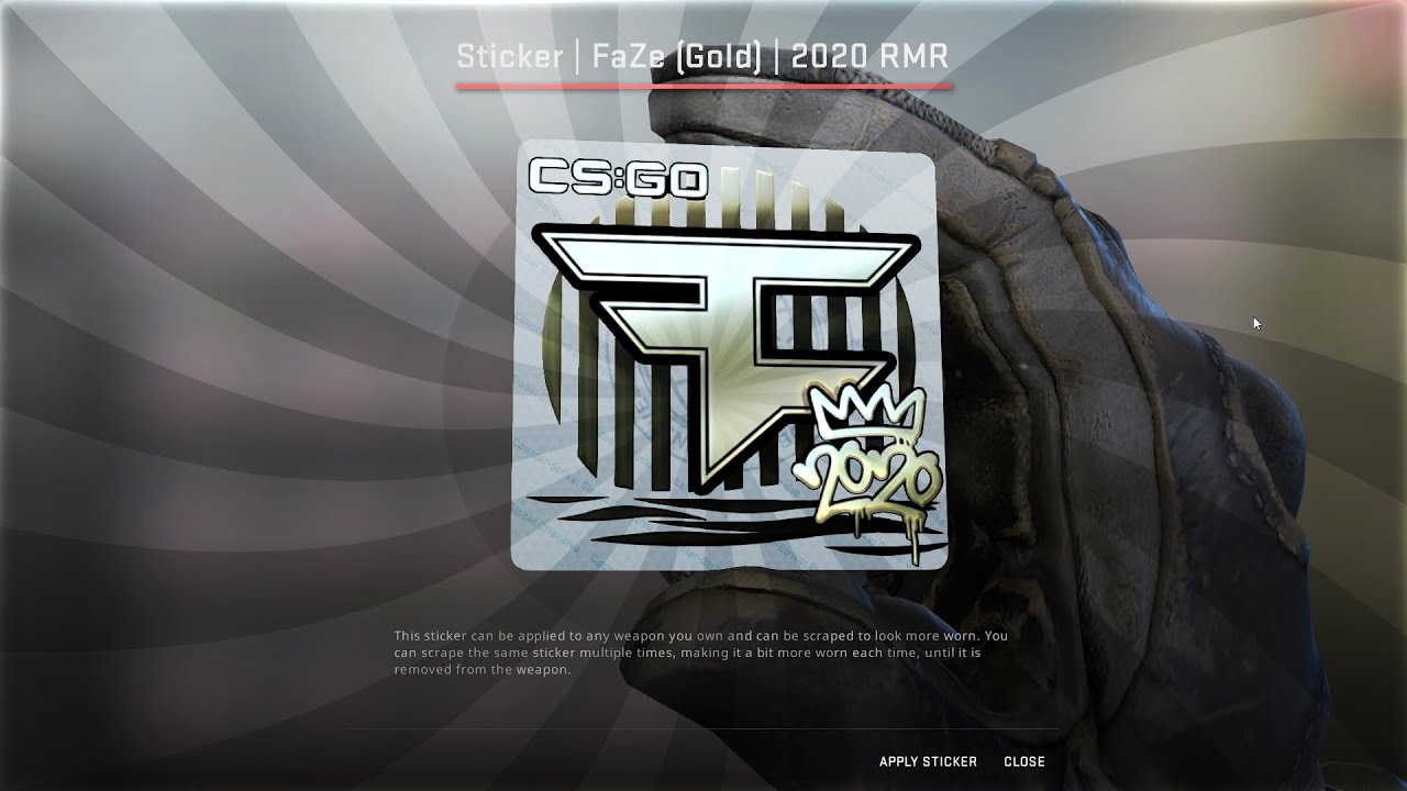 Unboxing a FaZe (Gold) | 2020 RMR Sticker #shorts - YouTube