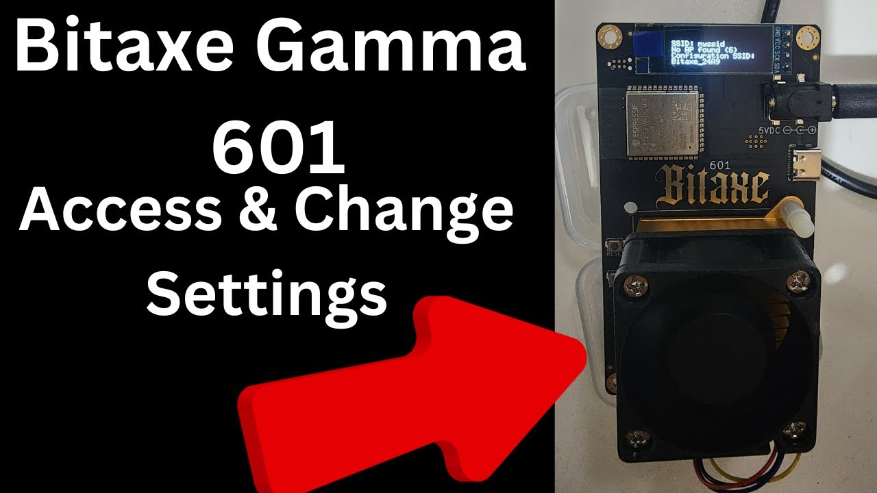 Access and Change Bitaxe Gamma 601 Settings - YouTube
