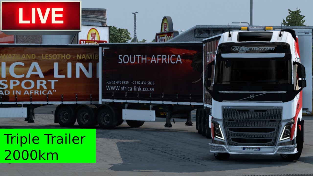 Road Train Euro truck simulator 2 | Trips 2080KM Live| ETS 2 Realistic ...