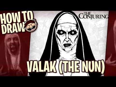 How to Draw VALAK THE NUN (The Conjuring) | Narrated Easy Step-by-Step Tutorial