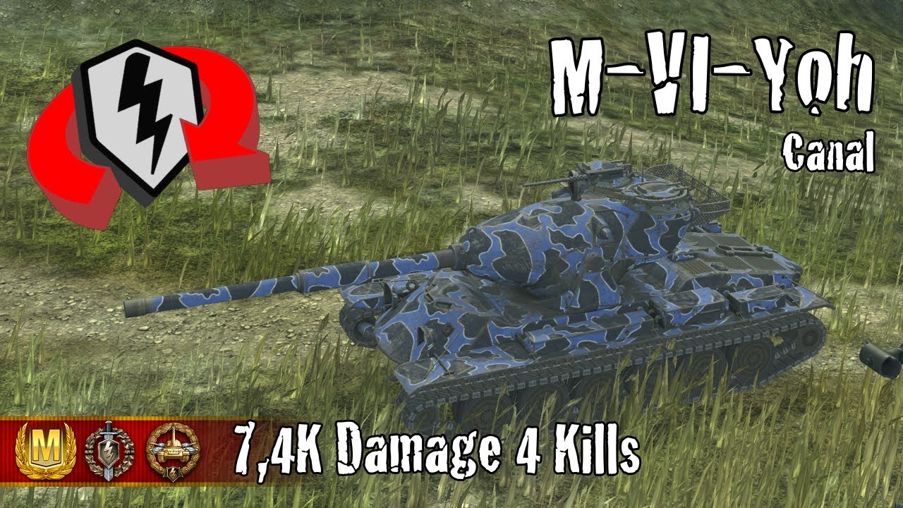 M-VI-Yoh | 7,4K Damage 4 Kills | WoT Blitz Replays - YouTube