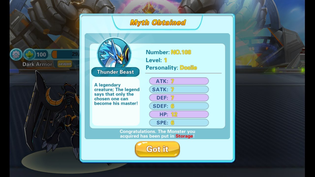 Monster Adventure Chaos - How to Capture/Defeat the Thunder Beast ...