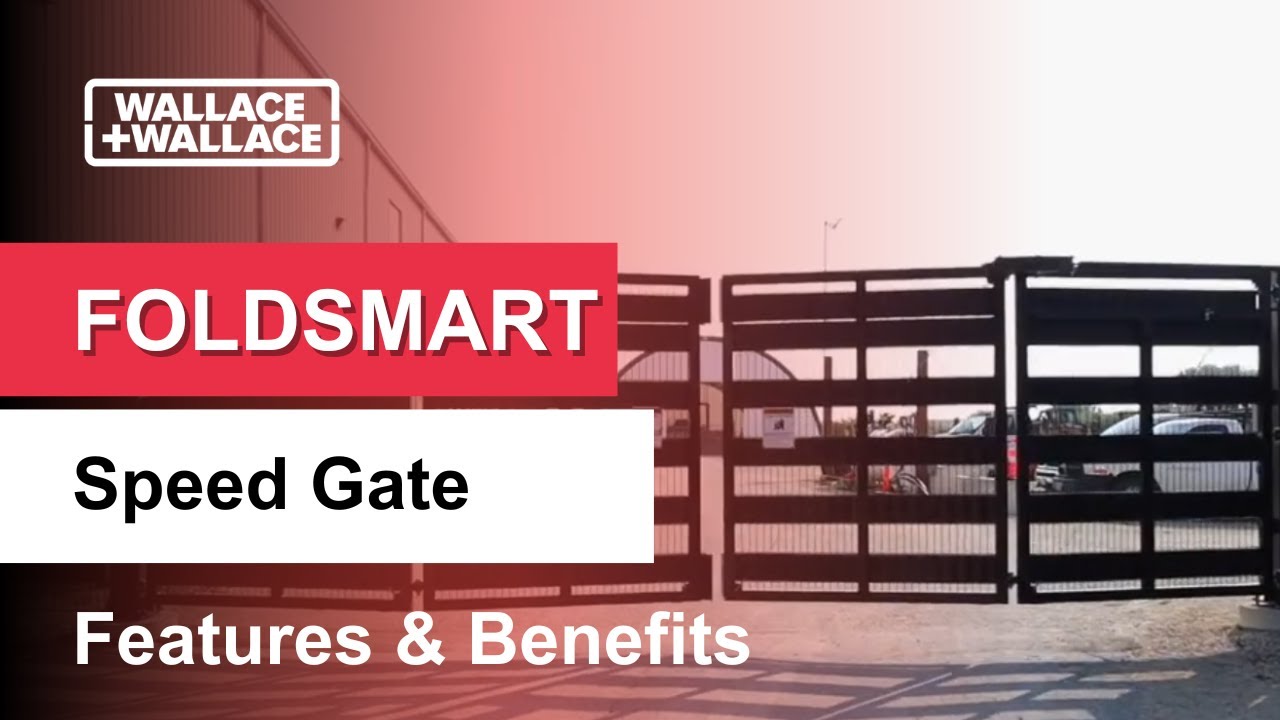 Folding Security Gate Features & Benefits | Foldsmart Speed Gate - YouTube