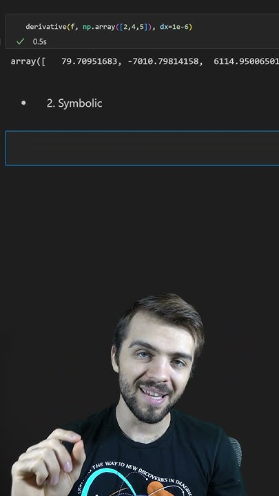 TWO Ways To Take A Derivative In PYTHON #python #coding #shorts - YouTube