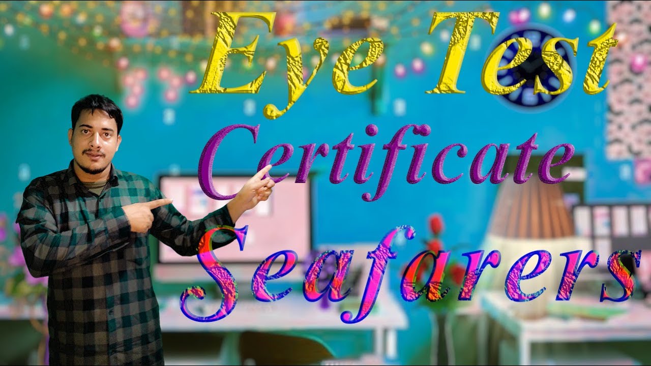 Eye Test Certificate Apply dg Shipping Seafarers|| Online Application ...