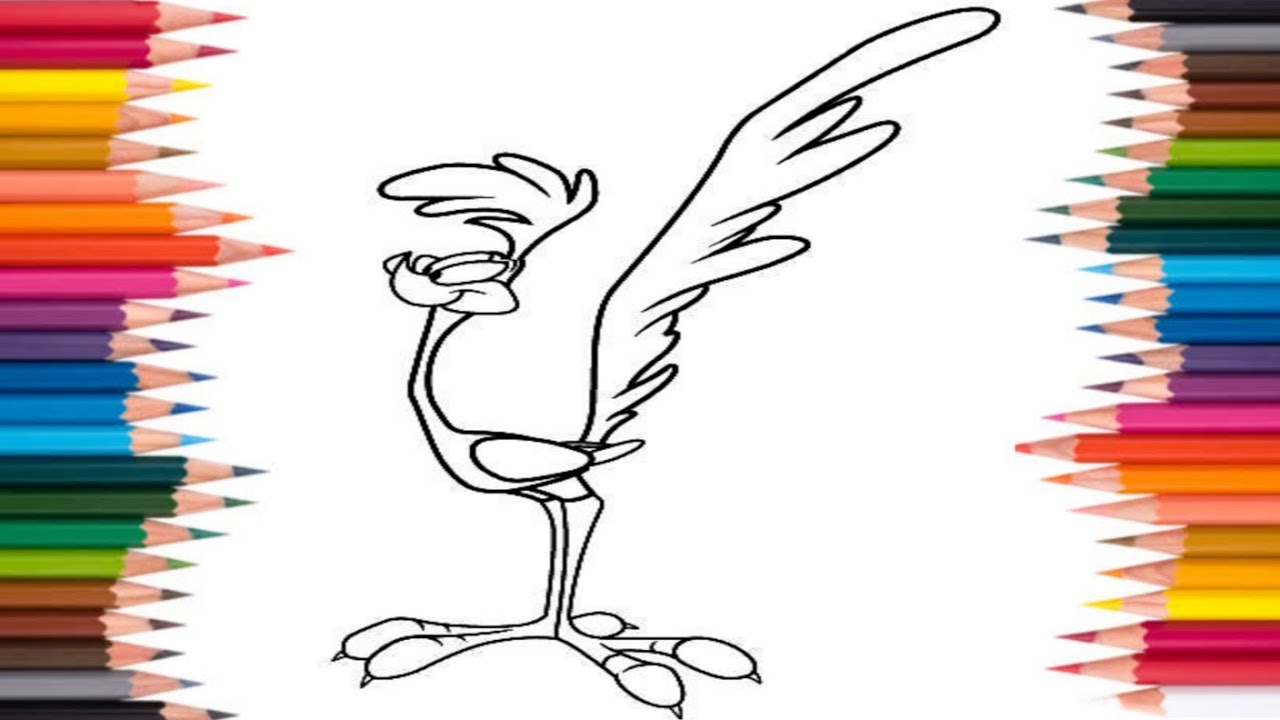 Road runner bird | Roadrunner bird cartoon | Craft by @Colouringday ...