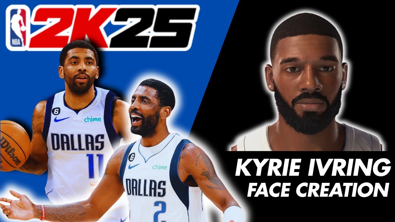 NBA 2K25 THE BEST KYRIE IRVING FACE CREATION - YouTube