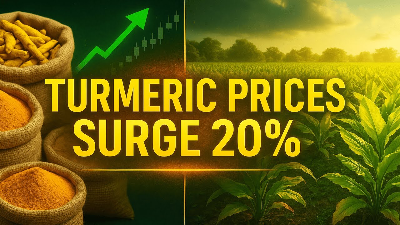 Turmeric Prices Surge 20% in October | Heavy Rains Damage Crops - YouTube