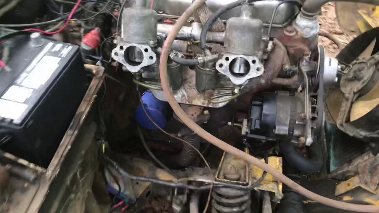 1973 Triumph Spitfire, 1966 Volvo b18 Engine - YouTube