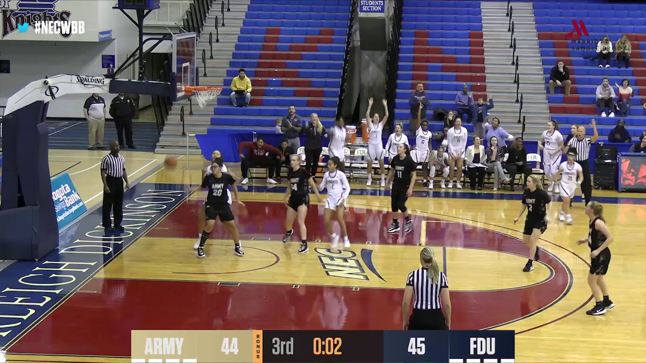 WBB: FDU 68, Army 70 - 2OT (11/30/19) - YouTube