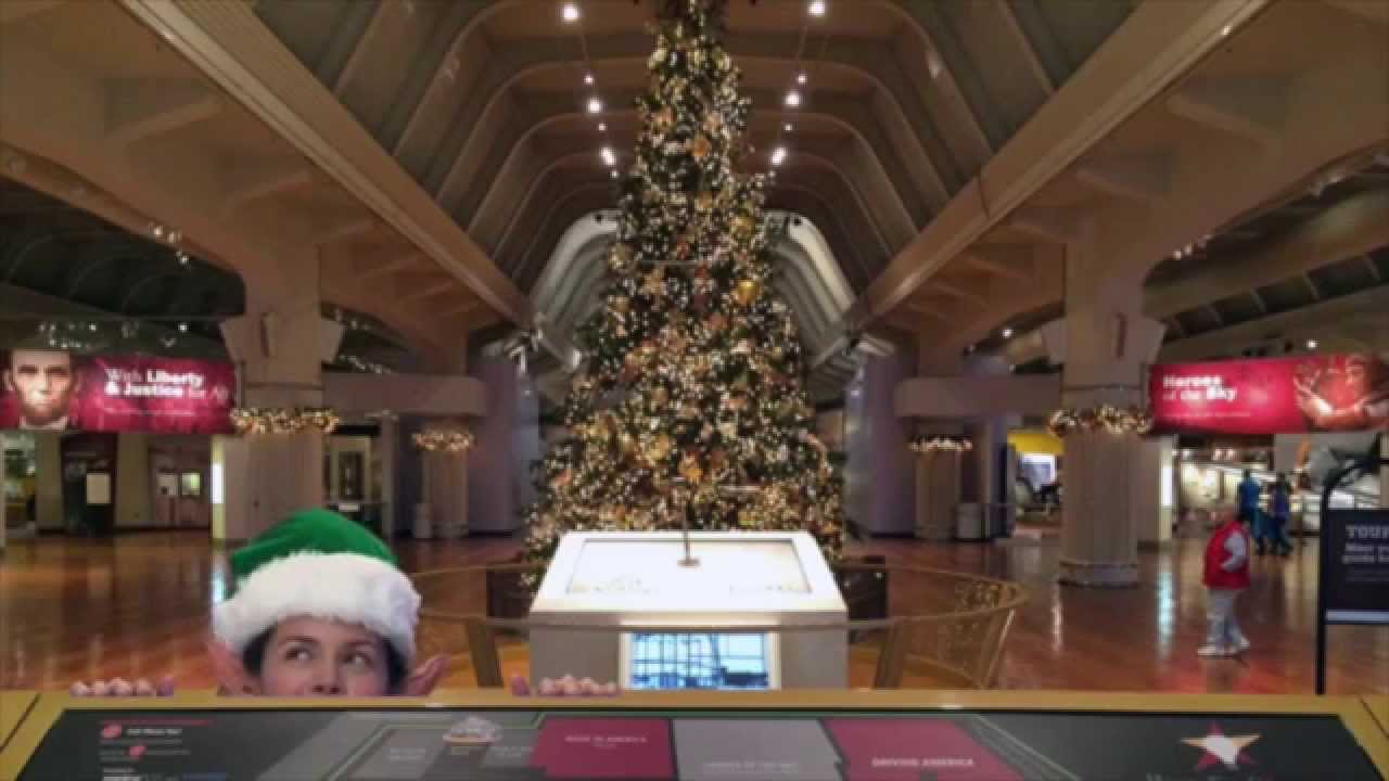 Elf sightings! Santa sleigh landing! At The Henry Ford Museum! - YouTube